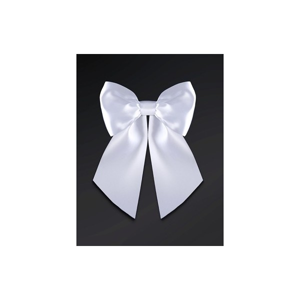 Kokardka satynowa, biała